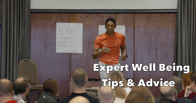 Wellbeing Speaker Talks to Staff at Exeter University - Courtney Orange